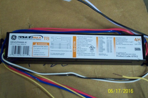 GE ULTRAMAX T8 HIGH EFFICIENCY BALLAST 120/277V , GE432MAXA-H | eBay