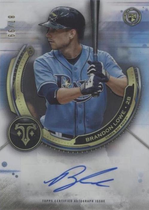 2019 Topps Triple Threads - Rookie Autographs Brandon Lowe #RAU-BL /99 ...