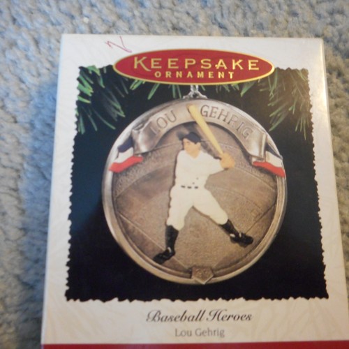 Dated 1995 Hallmark Baseball Heroes "Lou Gehrig" Keepsake Ornament | eBay