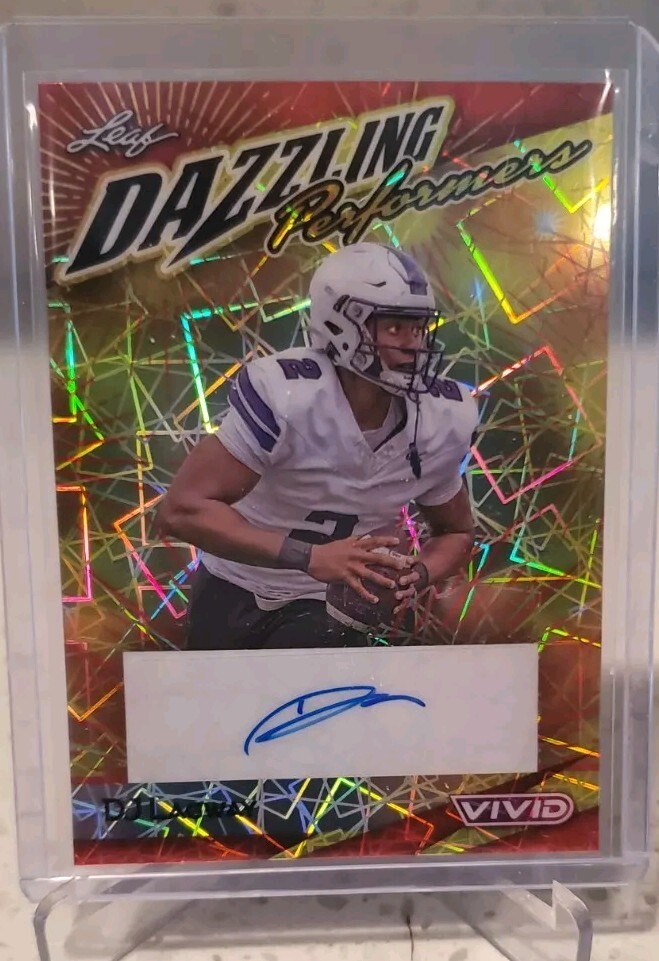2024 Leaf Vivid Dj Lagway Dazzling Performers Gold Lazer Auto Ssp #1/1 ...