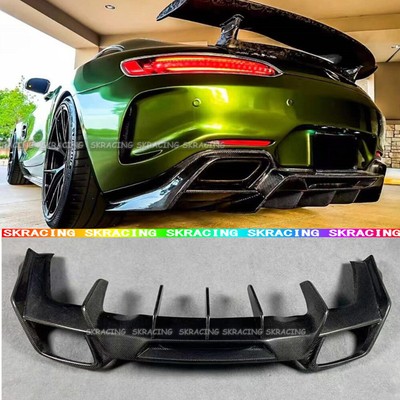 Carbon Fiber GT GTS Rear Diffuser Bumper Lip For Mercedes Benz AMG GT ...