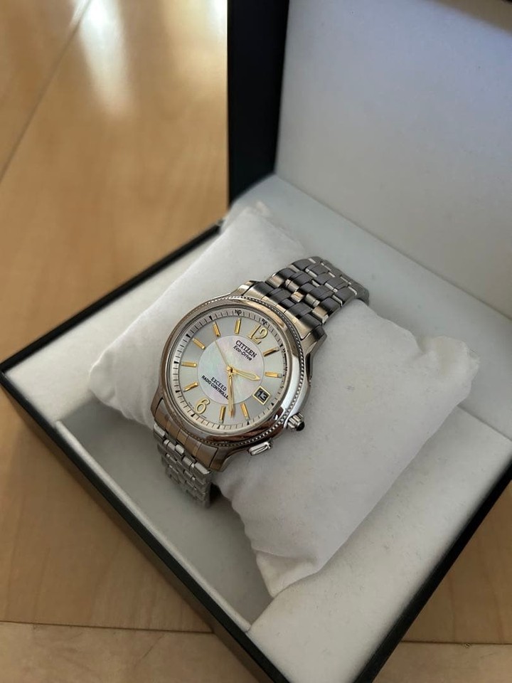 Citizen Exceed Butterfly Dial Titanium Radio Solar Watch No Customs ...