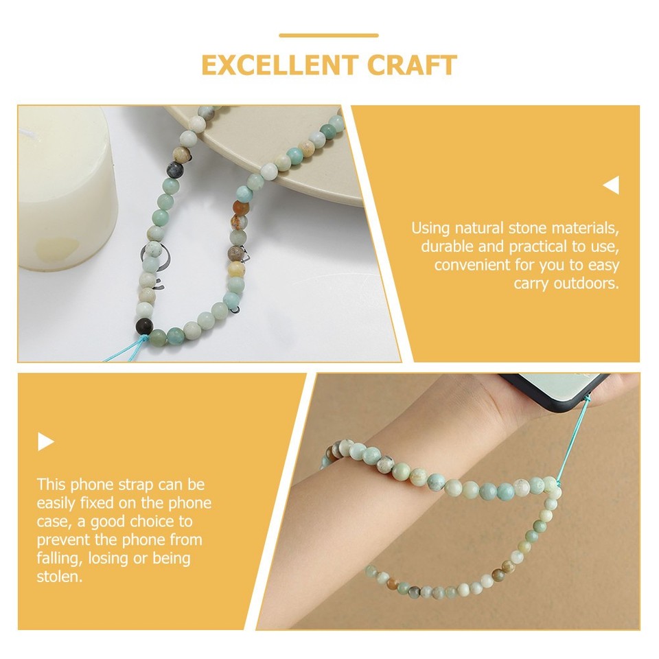 Phone Charm DIY Accessory Mobile Chain Strap Anti Theft Lanyards Beaded ...