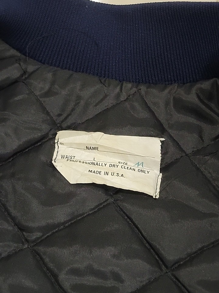 RARE! VTG MTA TRANSIT NYC EAST NEW YORK DEPOT BOMBER JACKET UNIFORM SzM ...