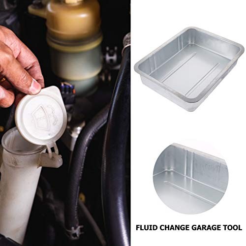 Oil Drip Pan Steel Oil Drain Pan Drip Tray Heavy Duty Oil Tray Seamless ...