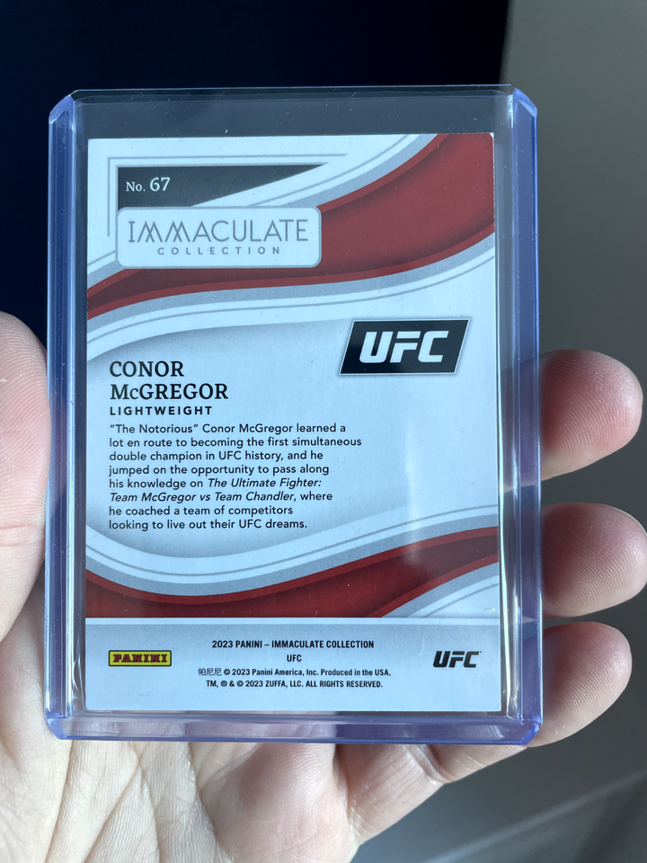 Conor McGregor 30th Anniversary /30 - 2023 Panini Immaculate UFC #67 | eBay