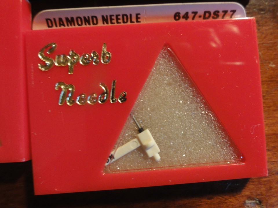 RCA VINTAGE PHONOGRAPH STYLUS SUPERB DIAMOND NEEDLE 647-DS77 DIAMOND ...