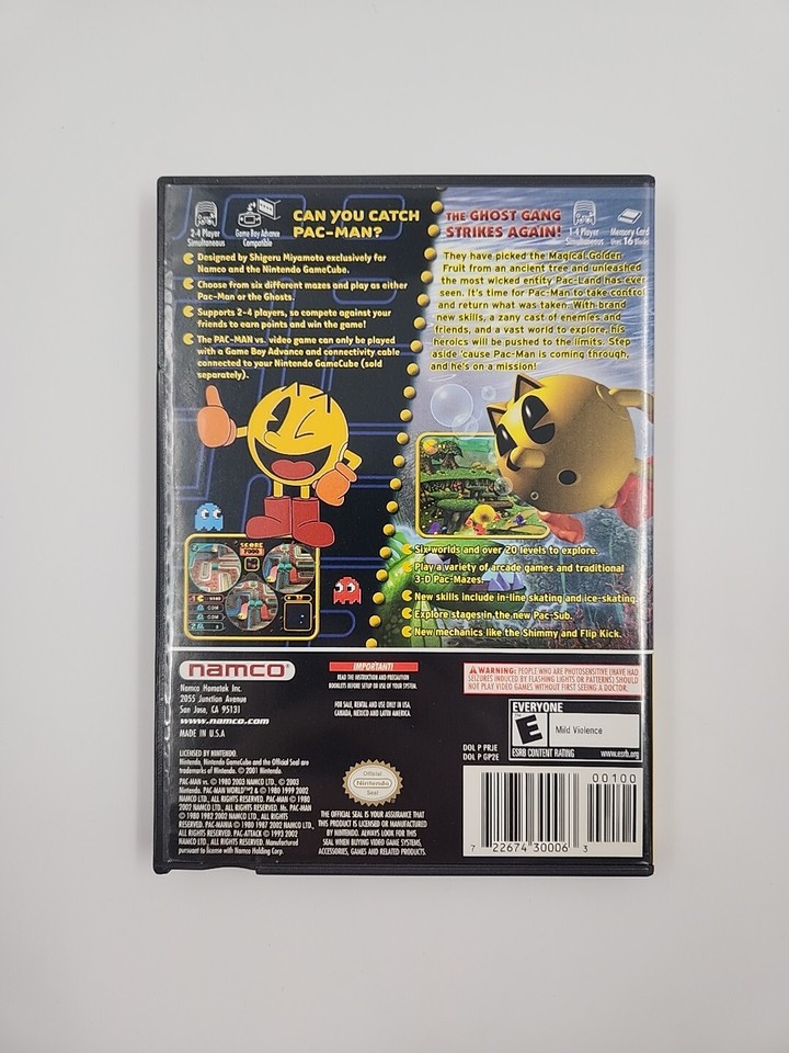 Pac-Man vs. Pac-Man World 2 Nintendo GameCube Complete CIB 722674300063 ...