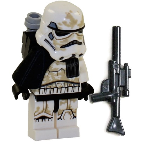 LEGO Minifigure - Star Wars - SANDTROOPER w/Backpack & Rifle (Ammo ...