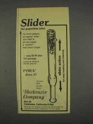 1982 Mackenzie Company Slider Ad - Paperless Joint | eBay