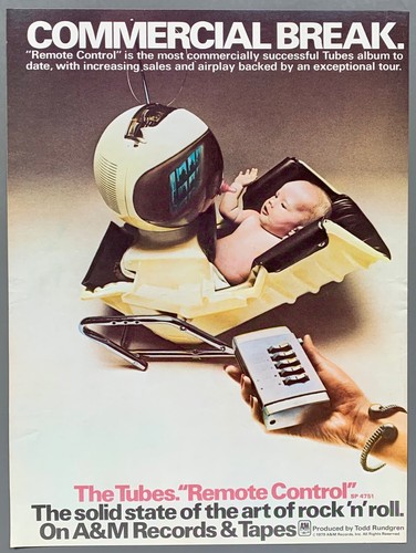 THE TUBES 1979 vintage POSTER ADVERT REMOTE CONTROL Commercial Break | eBay