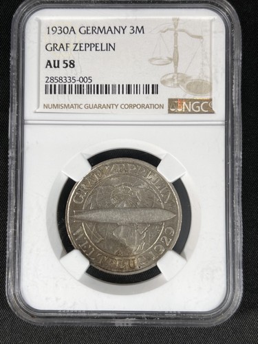 1930A GERMANY 3 MARK GRAF ZEPPELIN AU58 WEIMAR REPUBLIC! | eBay
