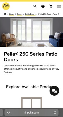 10 Qty 7’w X 8’h Pella 250 Series Patio Doors - New - W/Screen ...