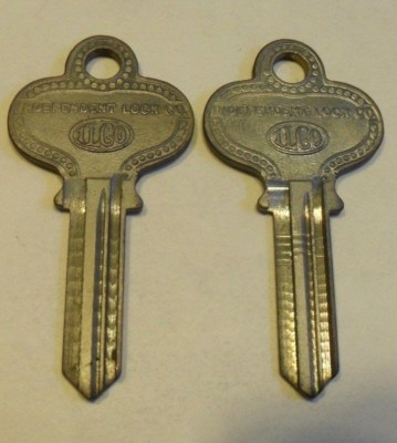 (2) ILCO Vintage, Fancy 1011 GG Key Blank Independent Lock Company | eBay