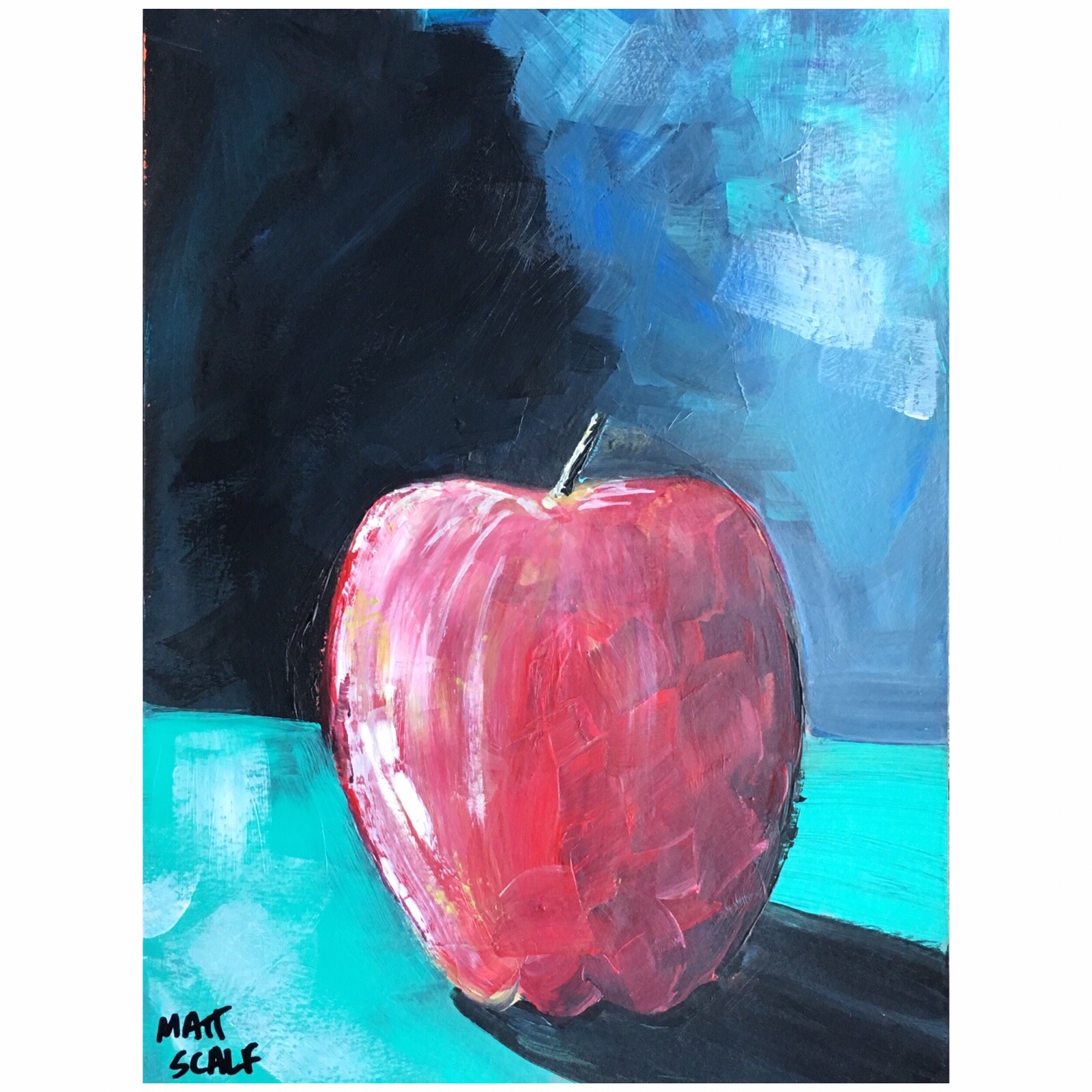Matt Scalf Apple Still Life ORIGINAL PAINTING 9x12 Teacher ...
