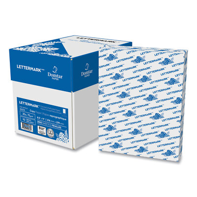Domtar Custom Cut-Sheet Copy Paper, 24 lb, 8.5x11, White, Perfed 3 2/3 ...