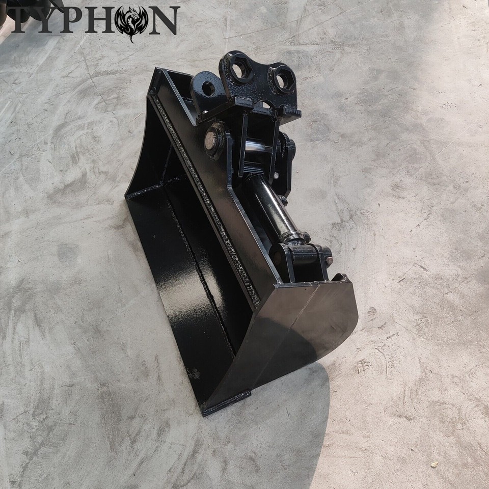 TYPHON 600mm Tilting Bucket 23in Hydraulic Buckets Attachment For Mini ...