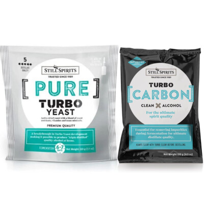 Still Spirits Pure Turbo Yeast with Turbo Carbon Spirit Making Home ...