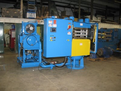300 Ton 24" x 24" multiple opening 4-post hydraulic press with heated ...
