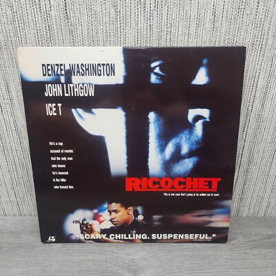 RICOCHET Denzel Washington John Lithgow Rated R Laser Disc | eBay