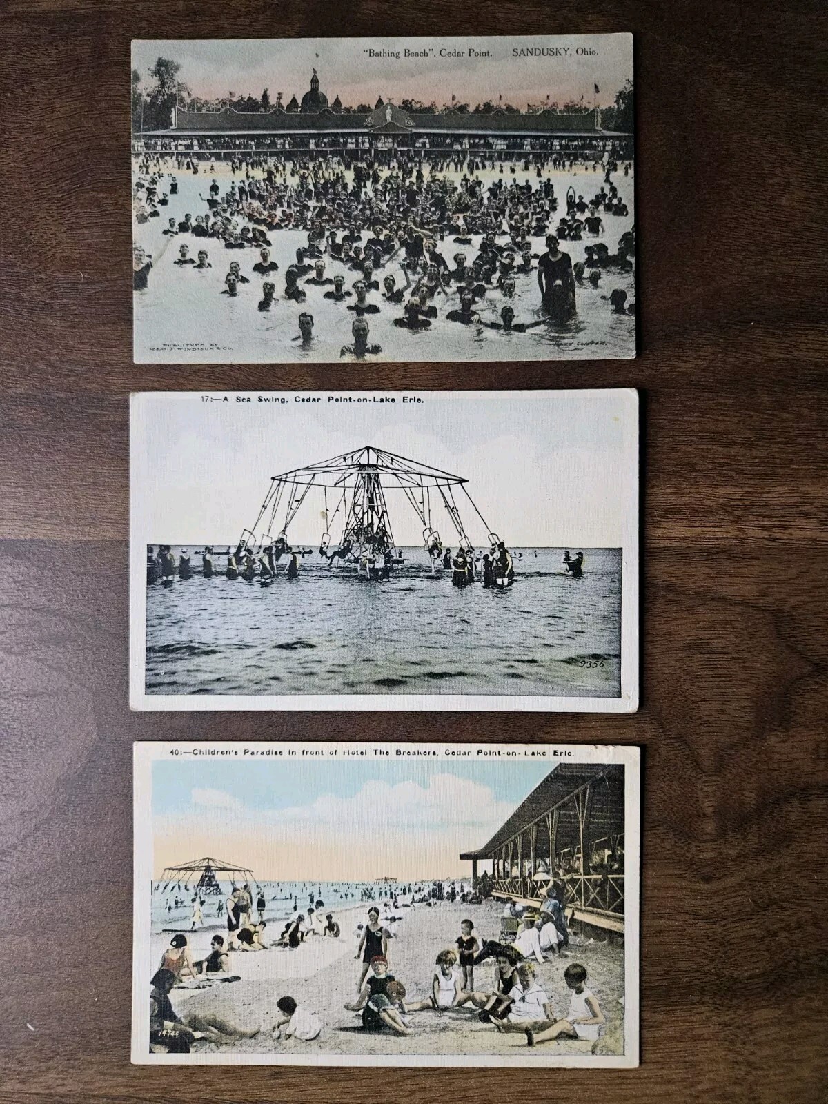 Antique Cedar Point Lot Of 3 Postcards Sandusky Ohio Lake Erie ...