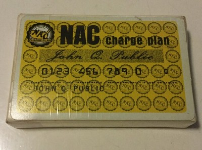 NAC Charge Plan 1960's Advertising Playing Cards New Unused | eBay