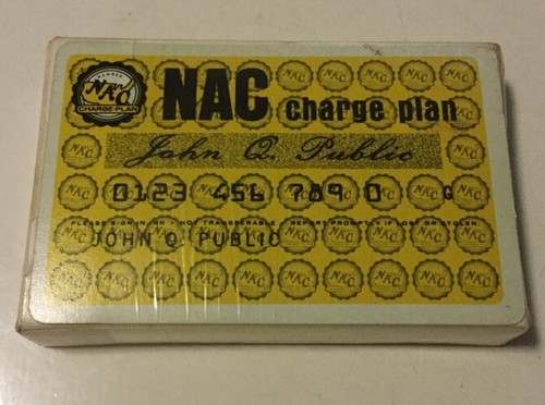 NAC Charge Plan 1960's Advertising Playing Cards New Unused | eBay