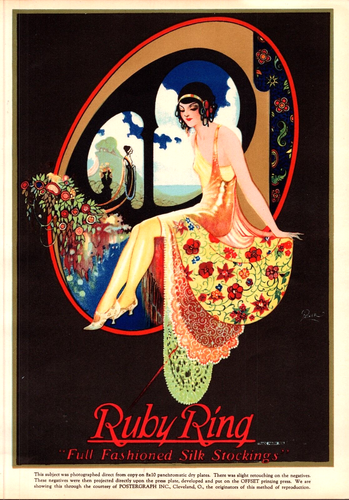Ruby Ring Silk Stockings 1928 Print Ad | eBay