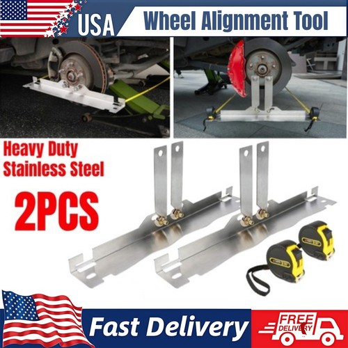 Upgraded Wheel Alignment Tool with Connection Sheet, Heavy Duty ...