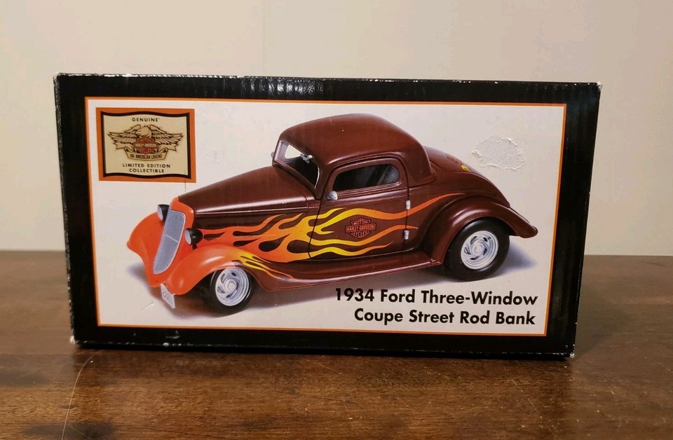 2001 Harley Davidson 1934 Ford Three-Window Coupe Street Rod 1:24 ...