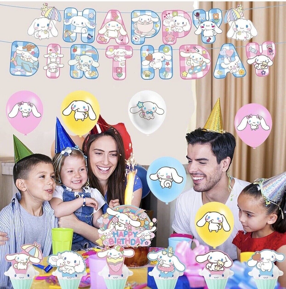 Sanrio Cinnamoroll Theme Birthday Party Decorate Set,Balloon Banner ...