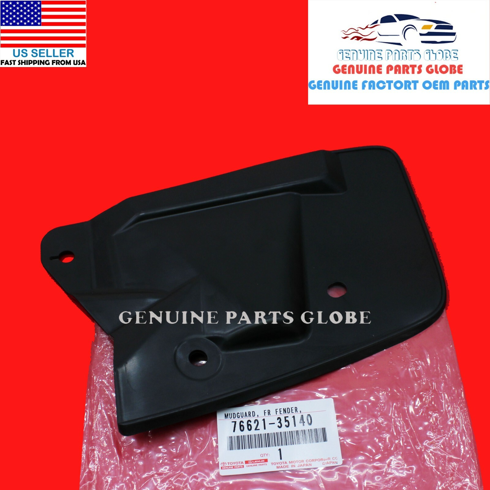 GENUINE OEM TOYOTA 12-21 4RUNNER LIMITED FRONT & REAR FENDER MUDGUARD ...