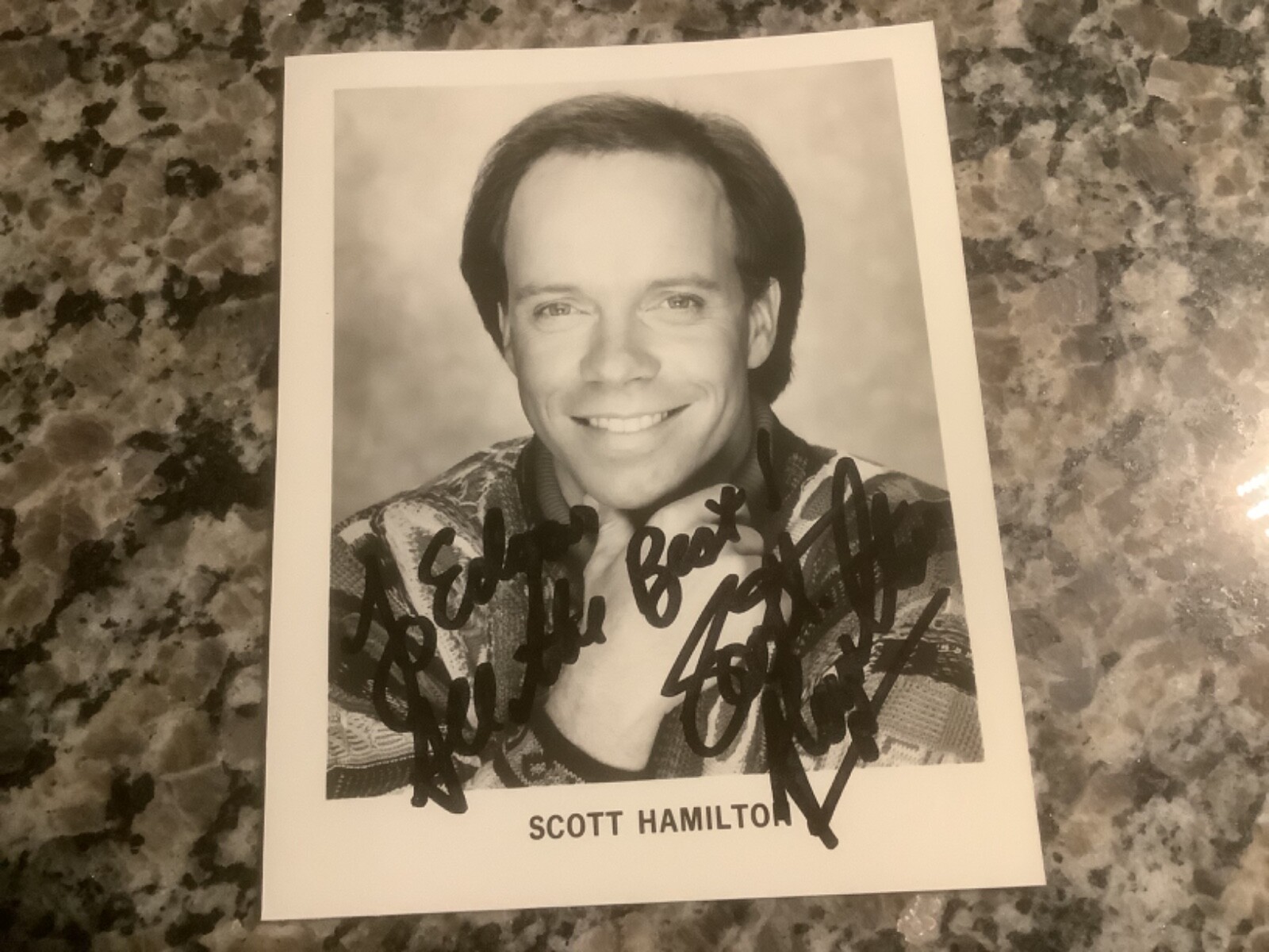 Olympic Figure Skating Gold Medalist SCOTT HAMILTON Autographed 5" x 4 ...