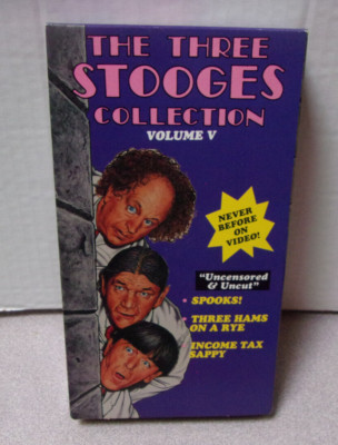 The Three Stooges Collection Volume 5 "SPOOKS" Plus 2 VHS Video Tape ...