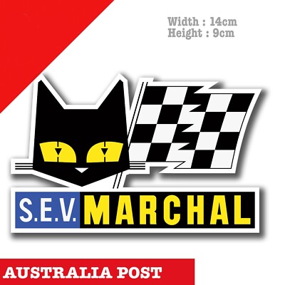 S.E.V. Marchal motor racing’s lucky black cat Sticker | eBay Australia