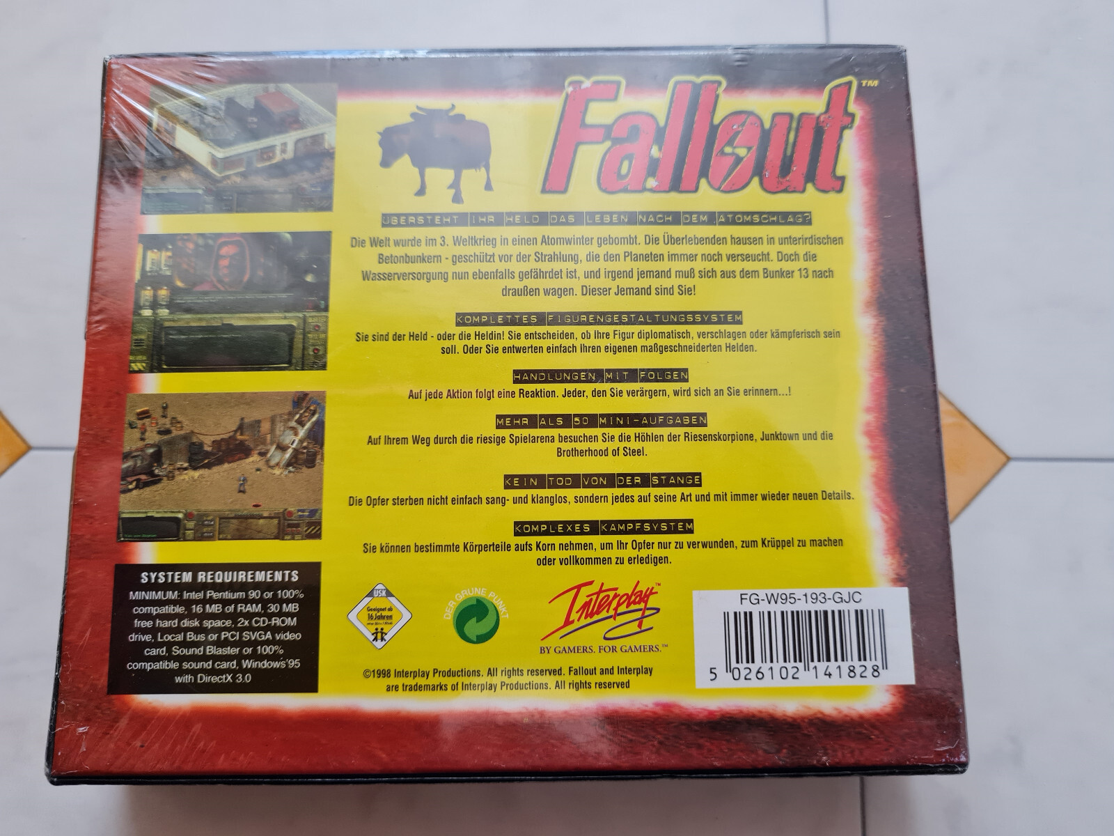 Fallout 1 Pc Mini-Box 1998 Spiel/Game DE-Version NEU/NEW ...