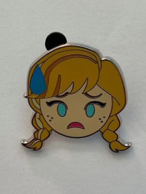 Nervous Ana Emoji Frozen Disney Trading Booster Pin (D9) | eBay