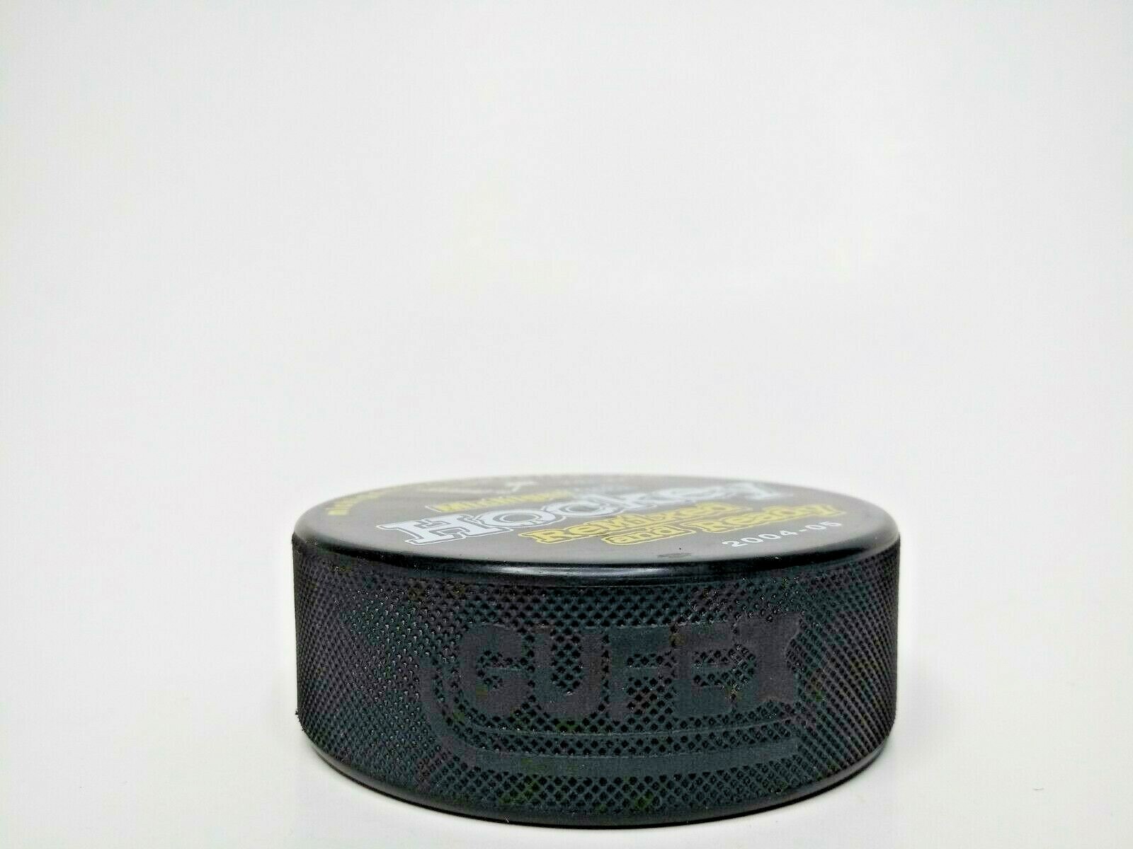 2004-05 Gufex Official IIHF Hockey Puck Michigan Tech Huskies - ReMax ...