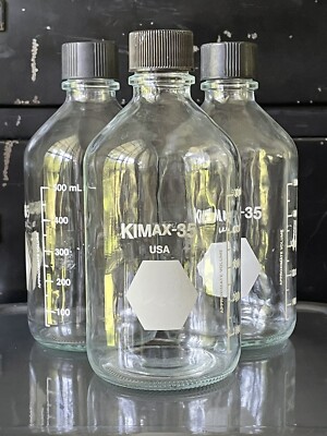 Kimax 35 500 ml glass bottles Lab Laboratory Chemistry | eBay