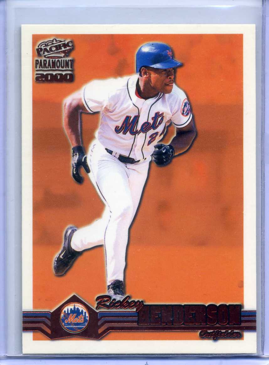 RICKEY HENDERSON 2000 Pacific Paramount COPPER #149 - METS | eBay