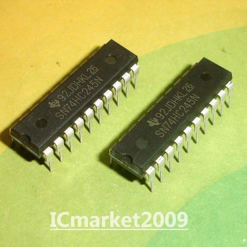 50 PCS SN74HC245N DIP-20 74HC245N 74HC245 Octal Bus Transceiver; 3 ...