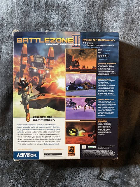 Activision Battlezone II 2 Combat Commander PC CD Build Defend Attack ...