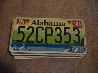 ALABAMA NATURE LICENSE PLATE BUY ALL STATES HERE FREE SHIPPING | eBay