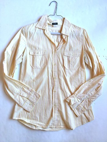 J. Crew Sunny Stripe Oxford Shirt Sz M RN 77388 | eBay