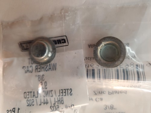 24pcs Push Nuts Washer Cap 3/8" Crown Bolt Zinc Plated Axle Retainer ...