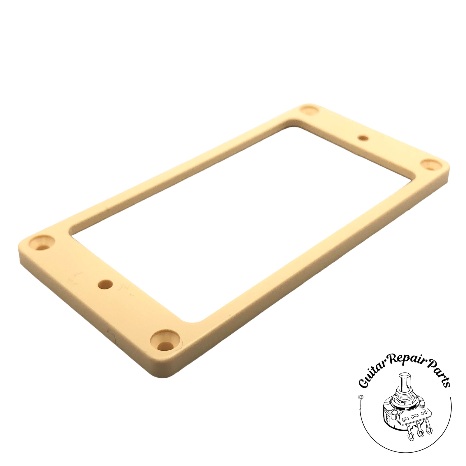 Plastic Humbucking Pickup Ring, Flat Bottom, Straight Sides, Short ...