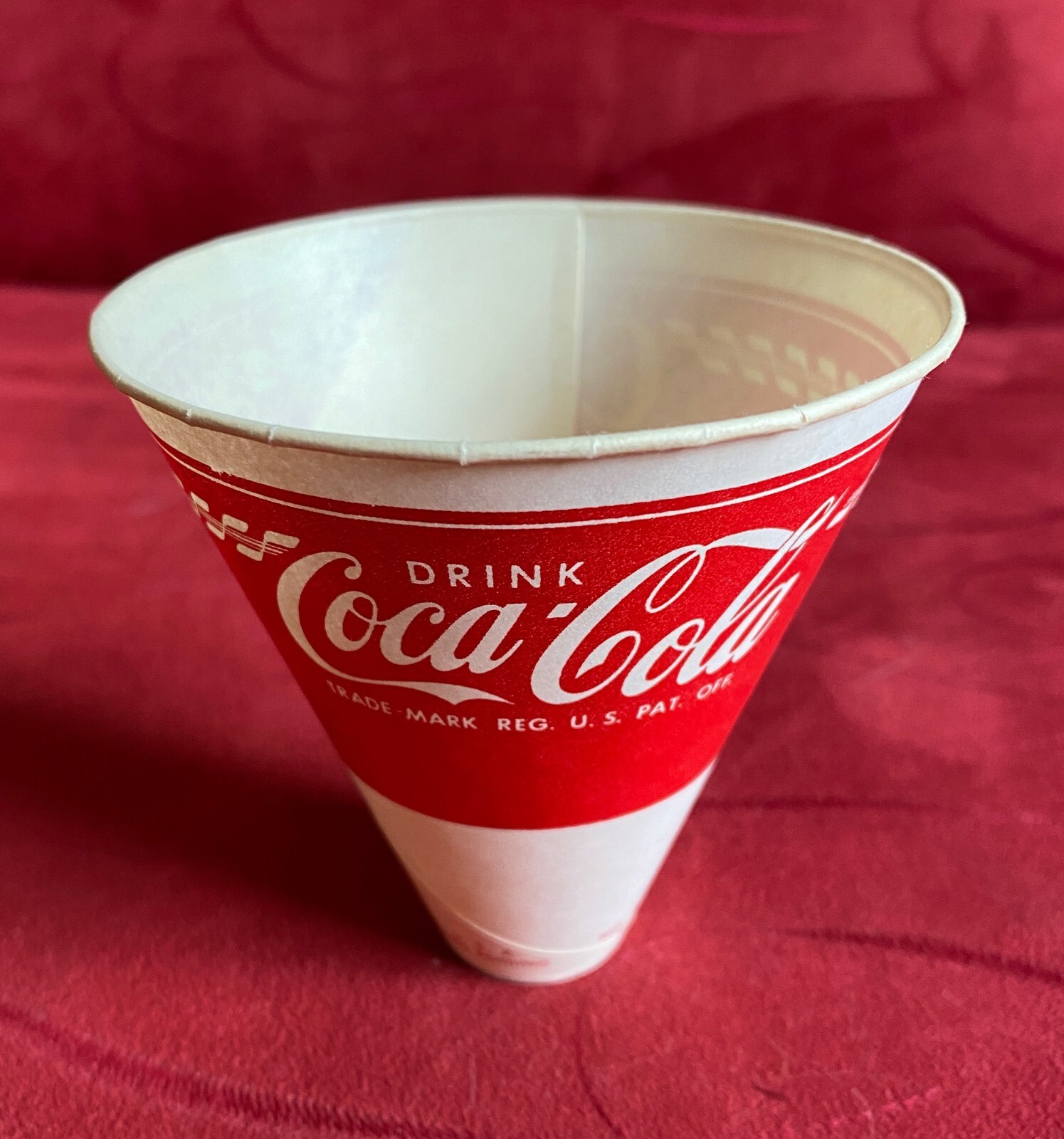 1950s Coca Cola Cone Shape Paper Cup Dixie Easton PA Rare! | eBay
