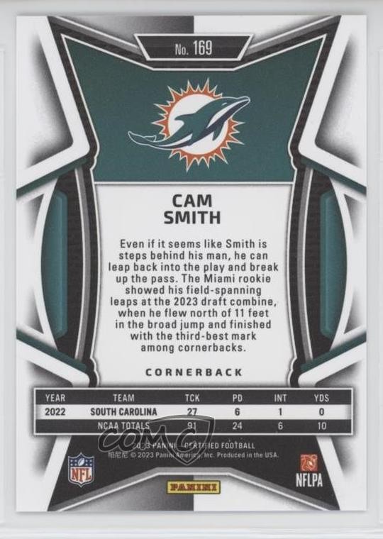 2023 Certified Rookies Mirror Bronze /275 Cam Smith #169 Rookie RC | eBay