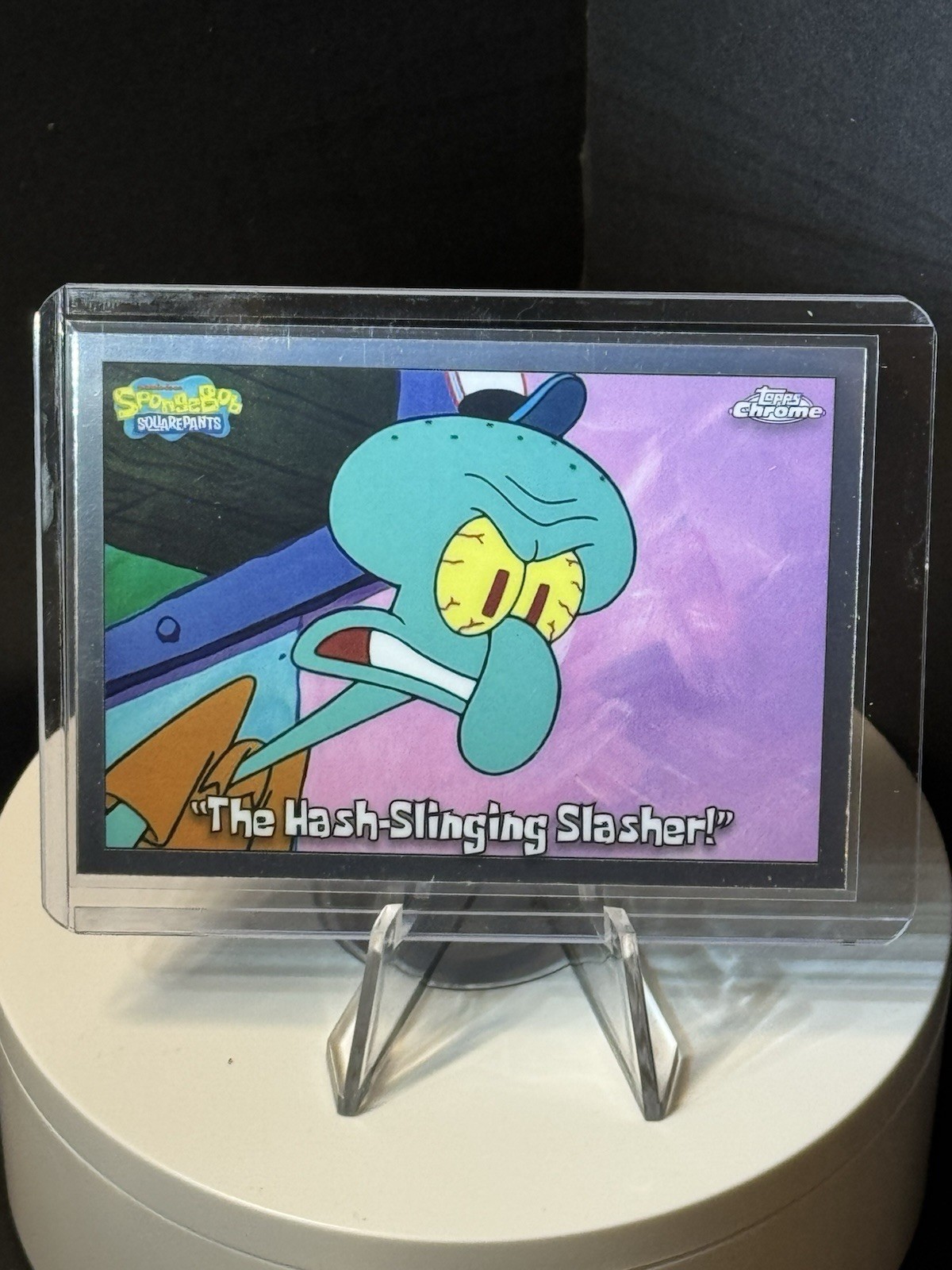 2025 Topps Chrome SpongeBob 25th Anniversary #77 "The Hash-slinging ...