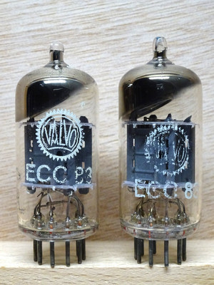 2X: VALVO ECC83 | NOS bottom codes | 45° O-Getter | Tubes Tube ( 12AX7 ...